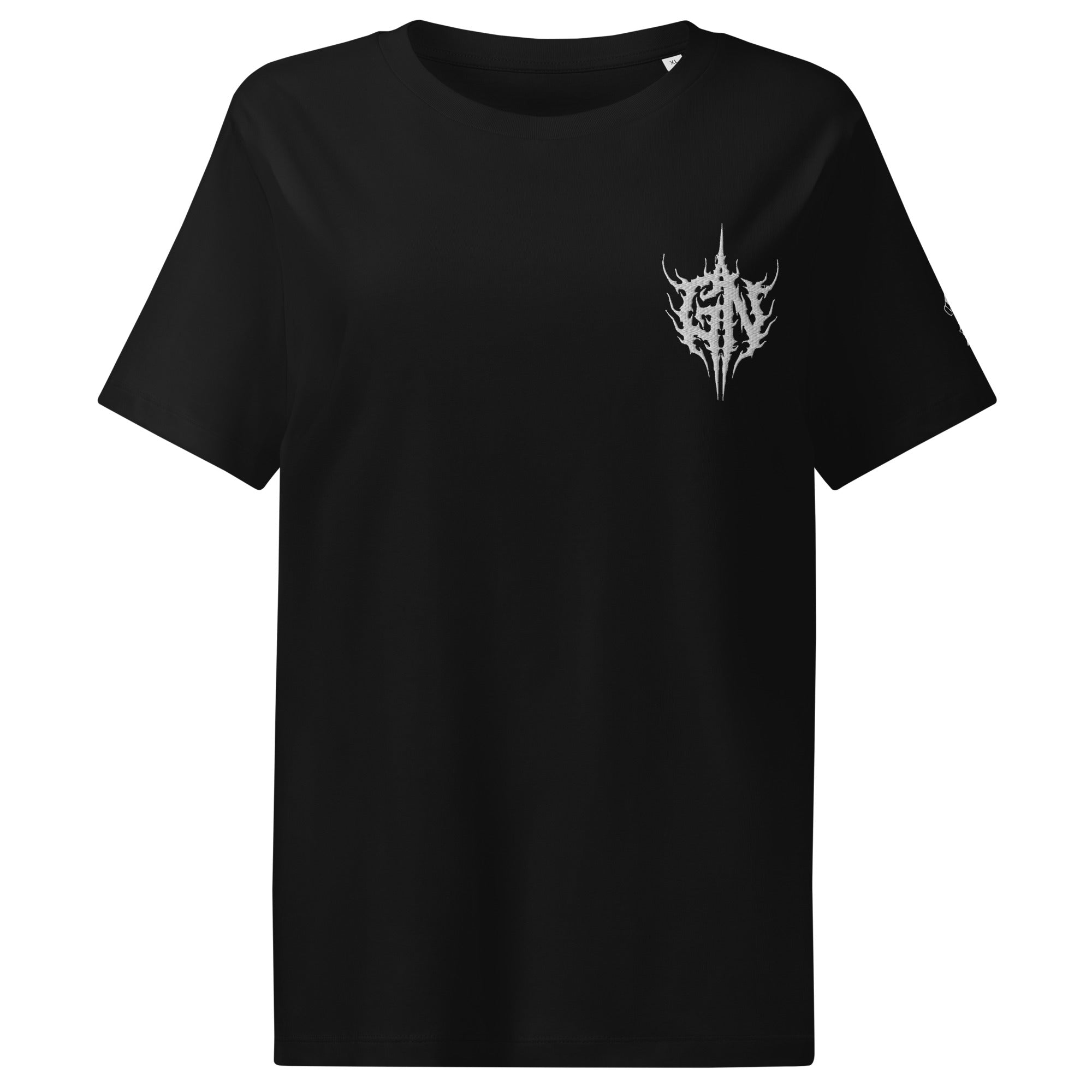 GN Logo: Embroidered Organic Ribbed Neck T-shirt – Goon Nation Company